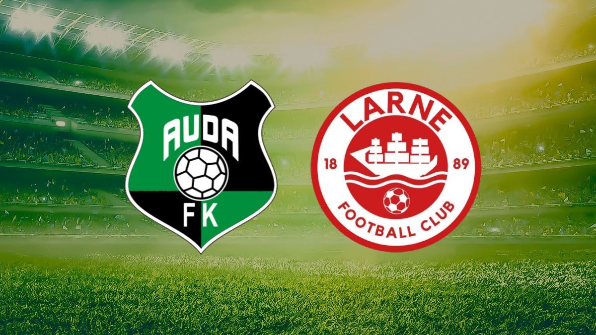 FK Auda 2-2 Larne: resultado, resumen y goles
